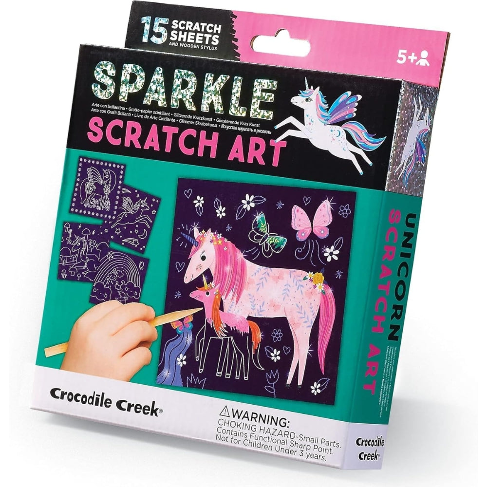 Sparkle Scratch Art/Unicorn – Miniatura